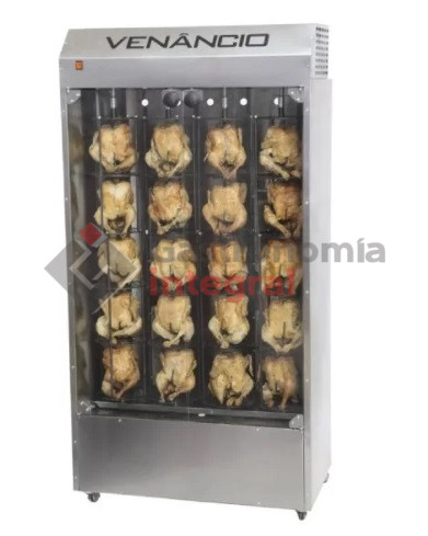 Spiedo vertical 5 espadas 20 pollos a gas Brascal - Gastronomía Integral